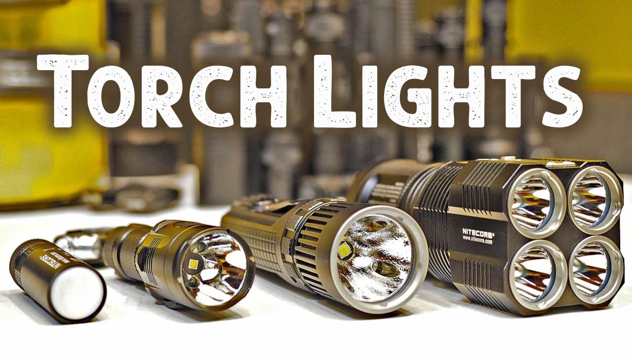 Light up the outdoors with rugged torch lights